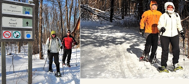 De la raquette sur les sentiers de L’Escapade du Mont Rigaud ...