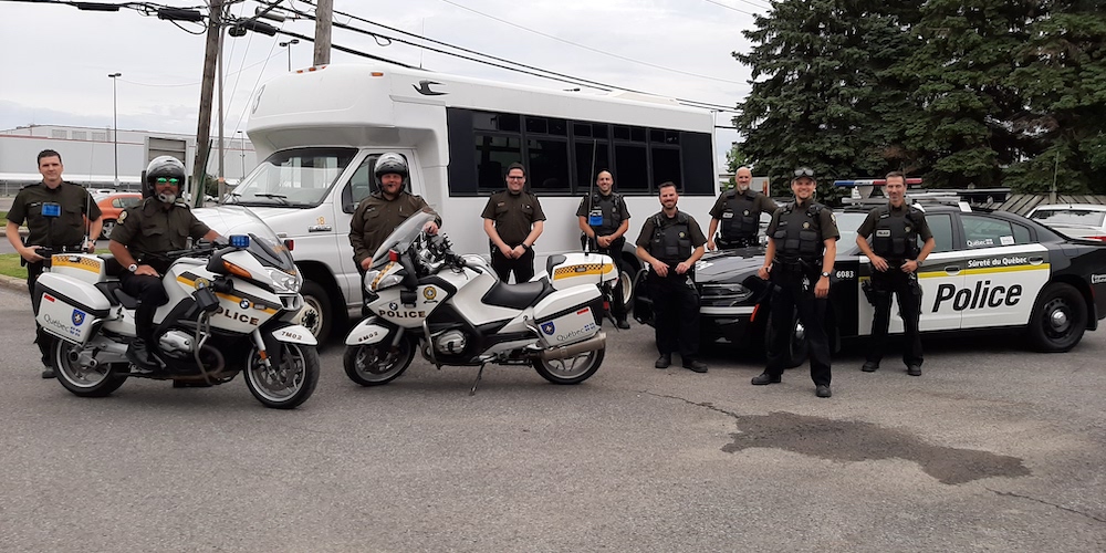 policiers Surete du Quebec SQ motos autopatrouille police surveillance ...