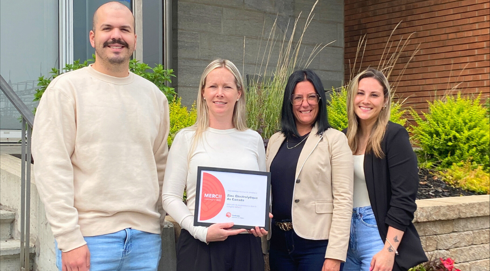 CEZinc : Samuel Thibeault reçoit le prix Distinction de Centraide Sud ...